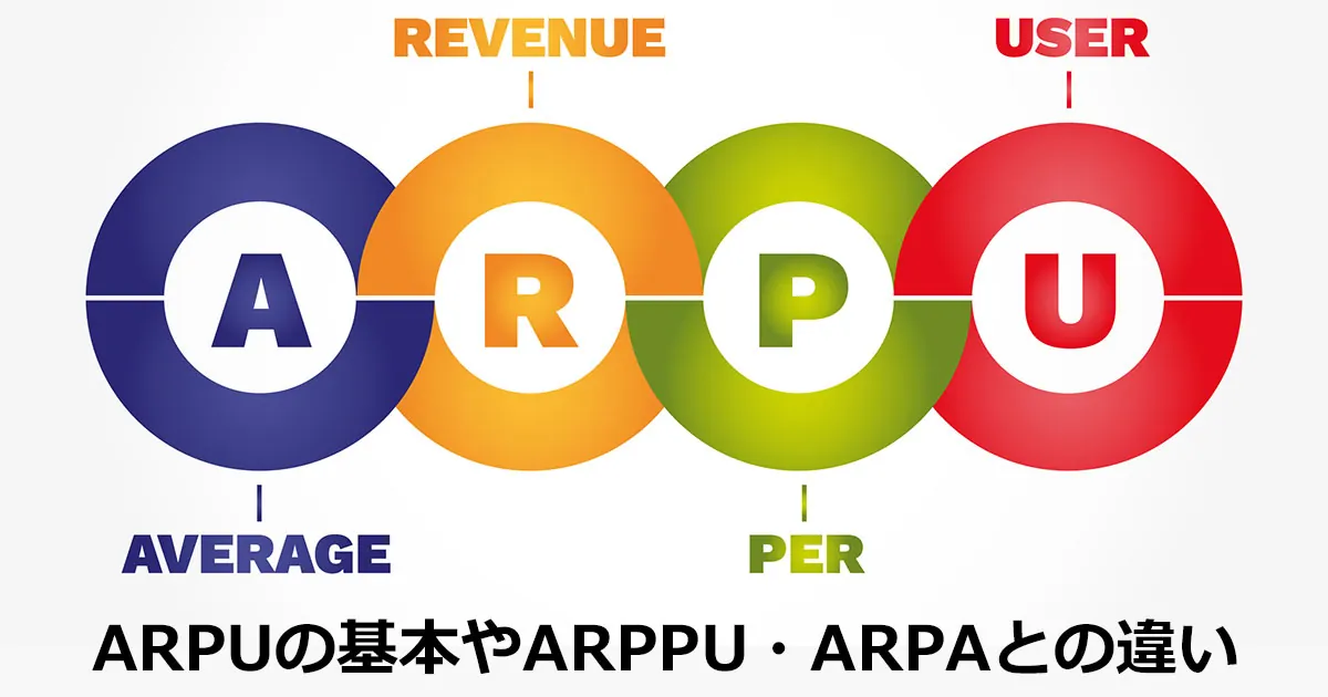 ARPUの基本を押さえよう！ARPPU・ARPAとの違い、ビジネスモデルごとの計算方法を解説 | 株式会社Sprocket
